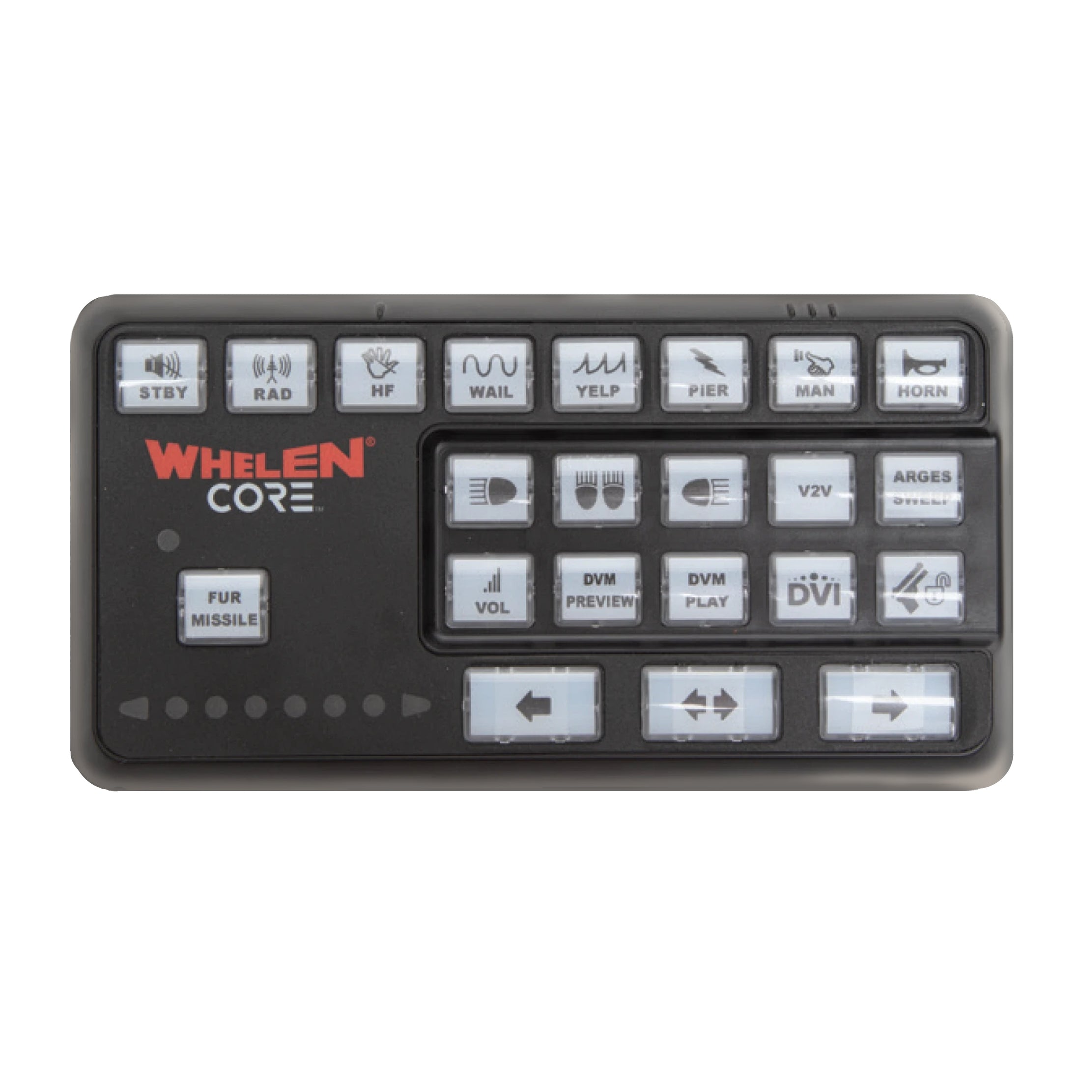Whelen CenCom Core® WeCanX™ Control Head – K&K Emergency Systems
