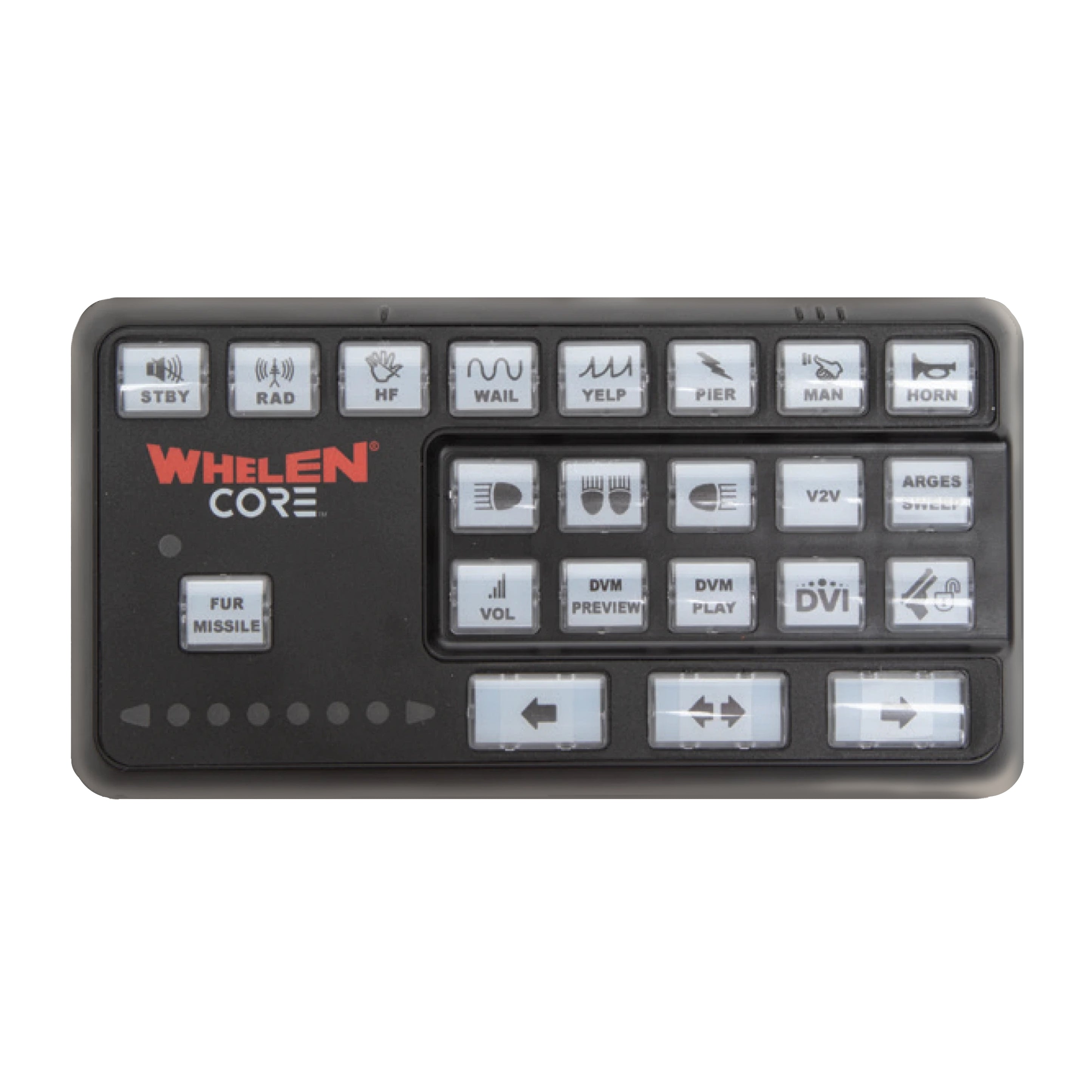 Whelen CenCom Core® WeCanX™ Control Head – K&K Emergency Systems