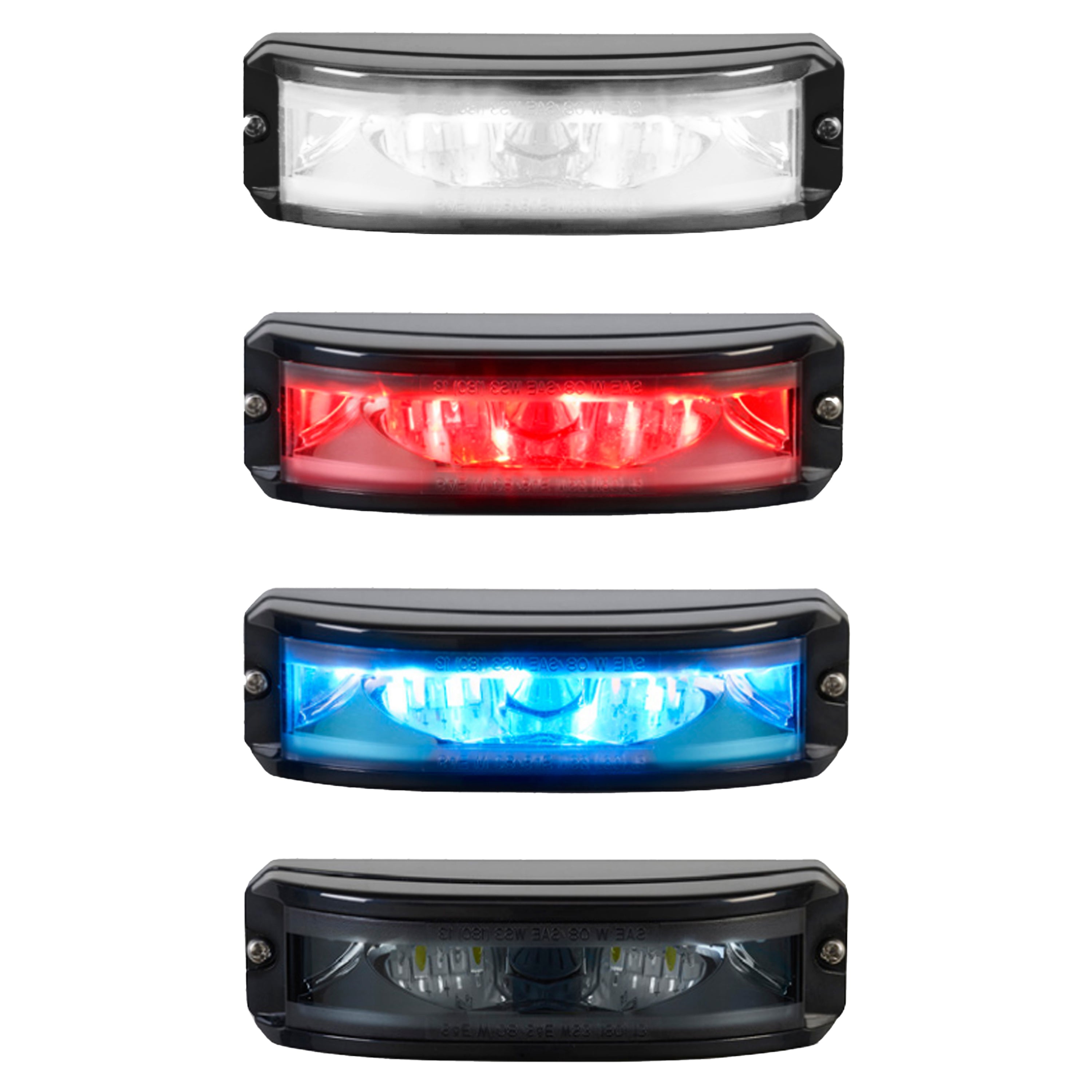 Federal Signal MicroPulse Wide Angle-Red/Blue/White, Smoked Lens – K&K ...